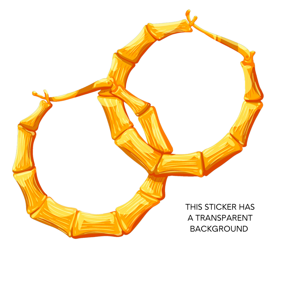 Bamboo Hoops -Clear Sticker – CheerNotes