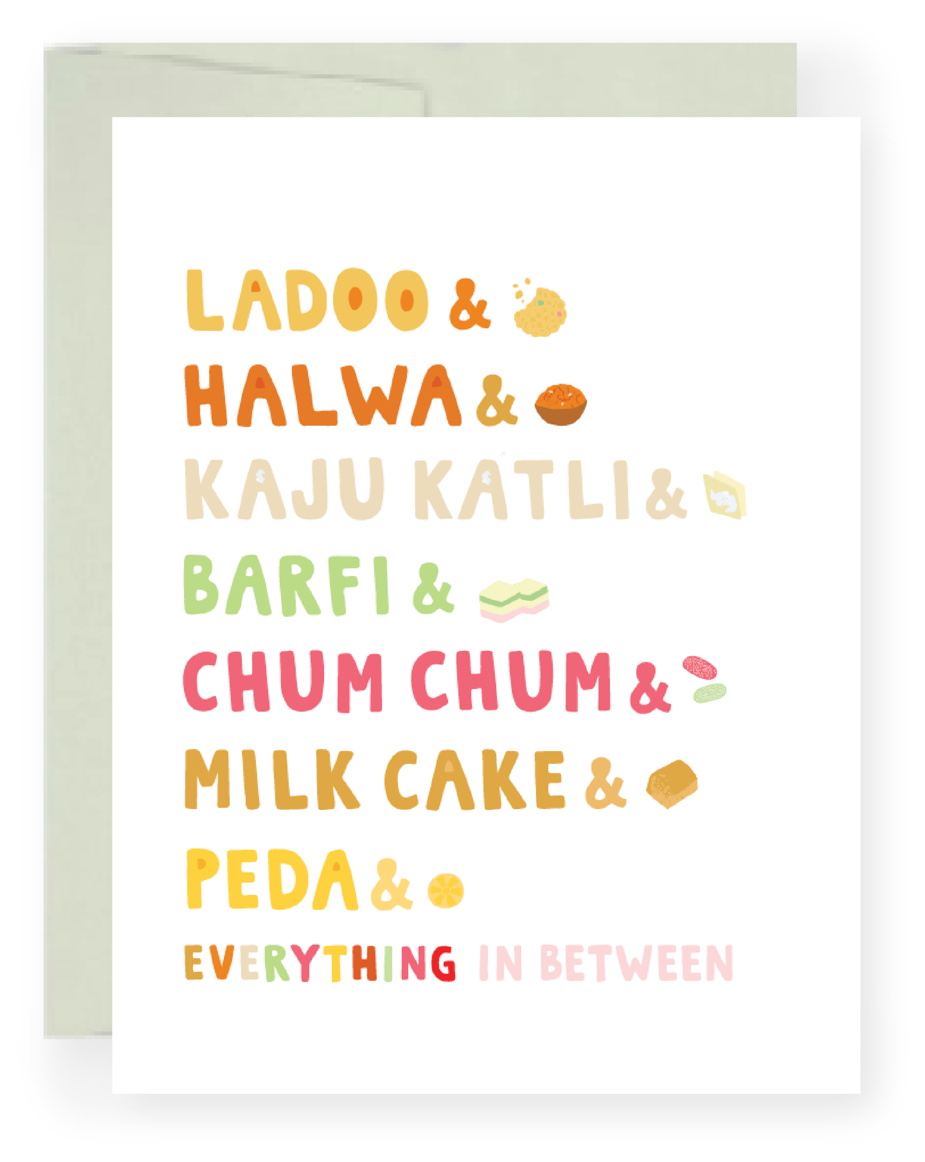 Mithai, mithai & more mithai Card by PYARFUL – CheerNotes