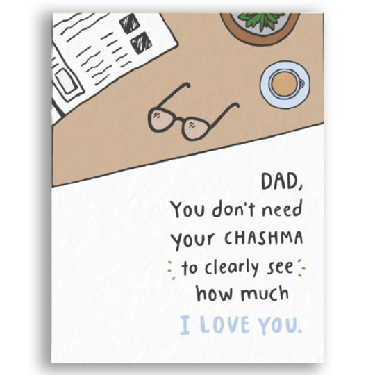 Dad's Chashma Card by PYARFUL – CheerNotes